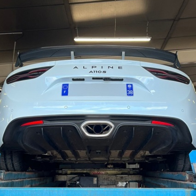 LIGNE ECHAPPEMENT INOX DOUBLE SORTIE pour Alpine A110/A110S | D-TechRacing